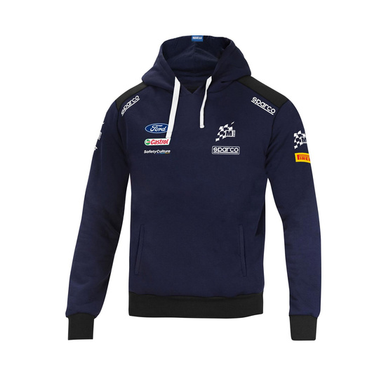 Sudadera con capucha Team M-Sport Sparco azul oscuro | Ropa \ Sudaderas ...