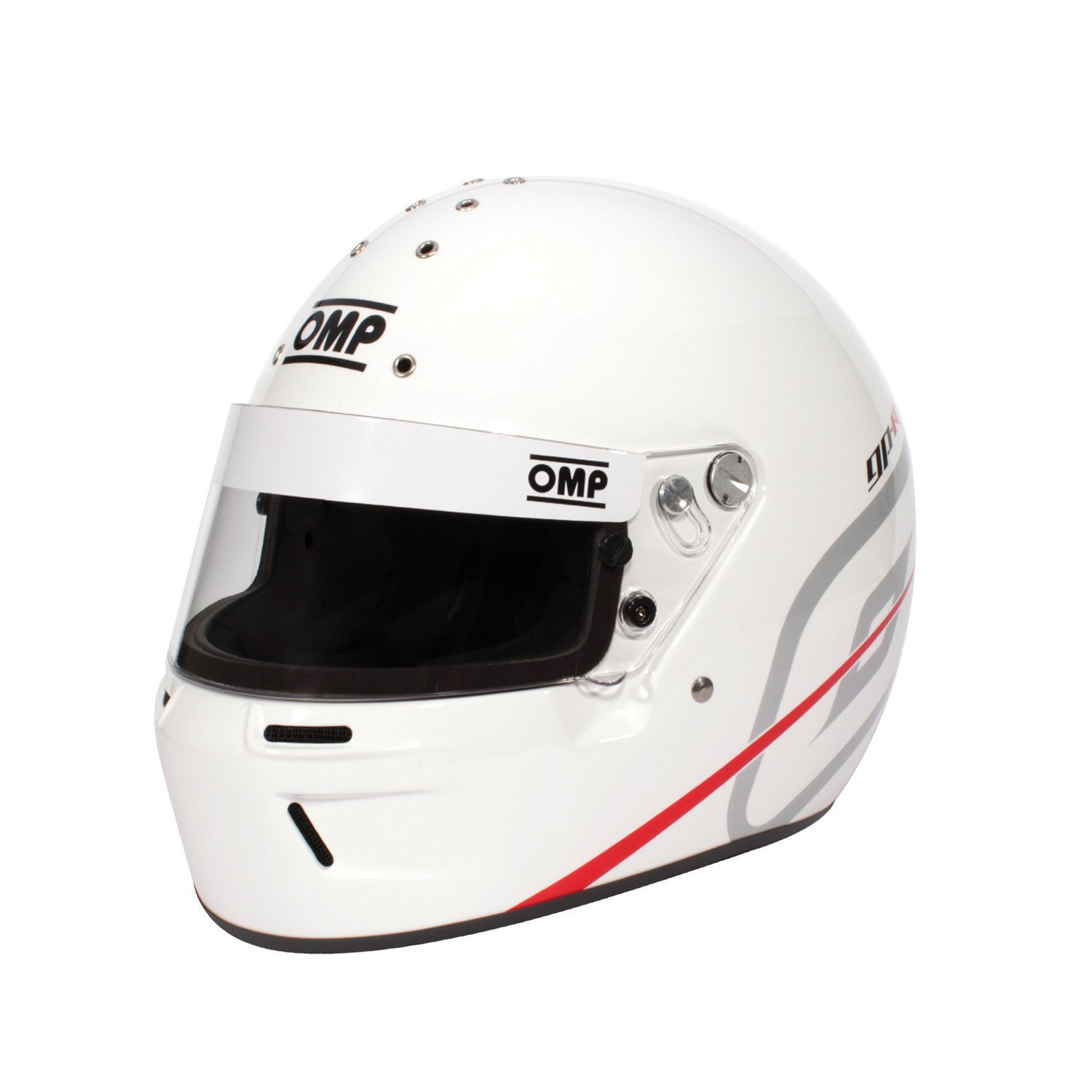 Casco OMP GP-R K blanco | Ropa de carrera \ Cascos Equipo \ Equipo de automovilismo \ OMP ...